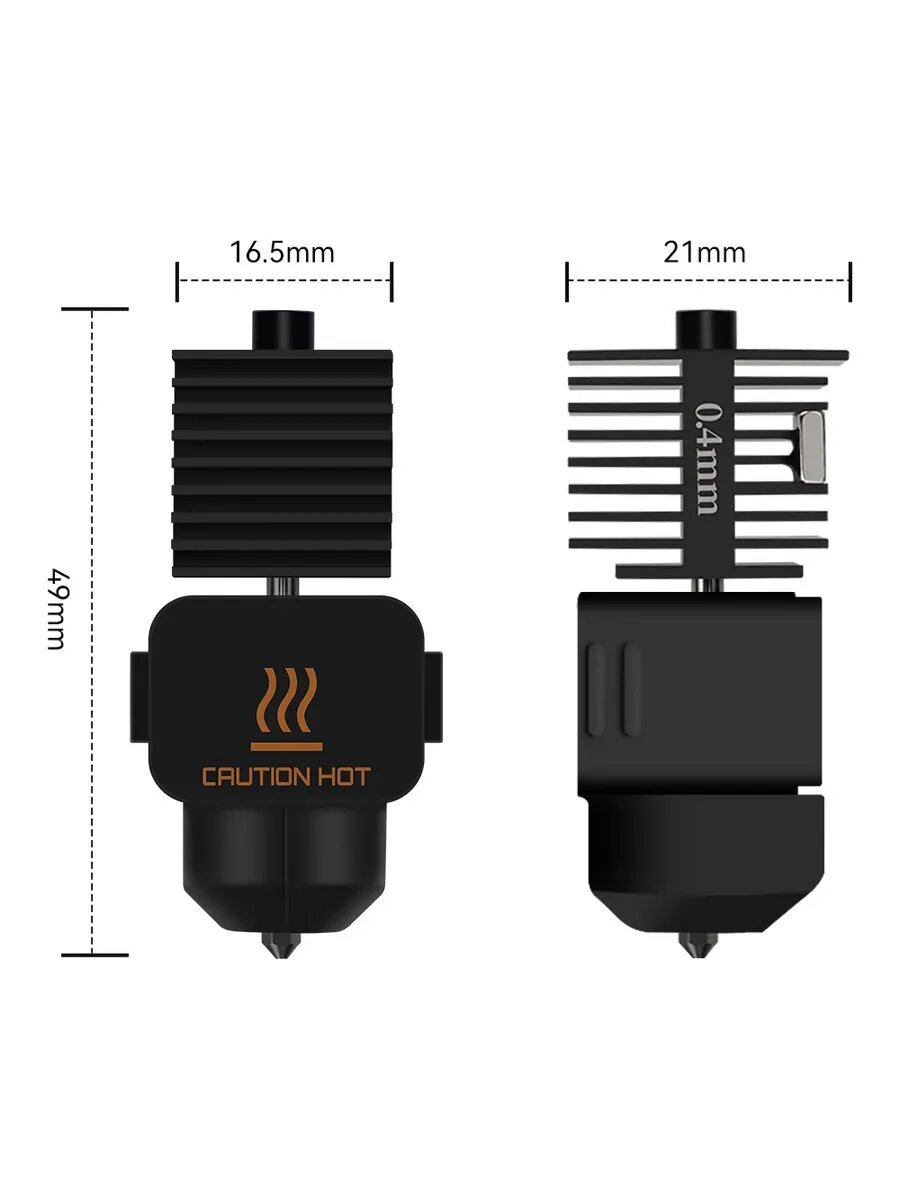 For Bambu lab A1/A1 mini hotend 0.4mm — фото 1