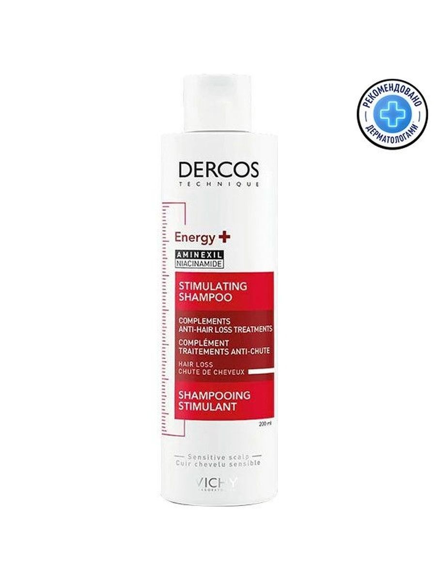 Шампунь тонизирующий Vichy Dercos Aminexil против выпадения и истончения волос, 200 мл
