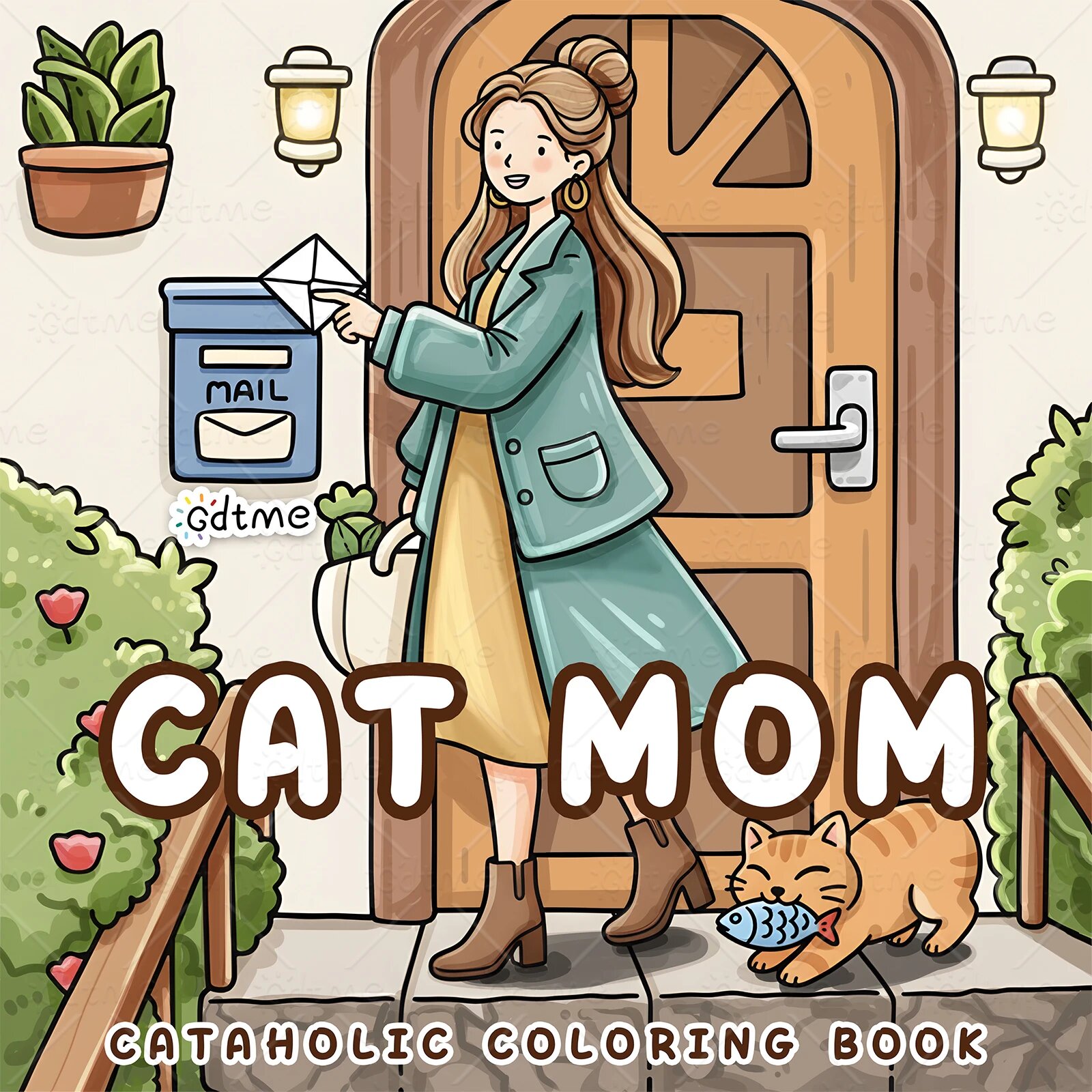 Книга-раскраска CAT MOM для взрослых