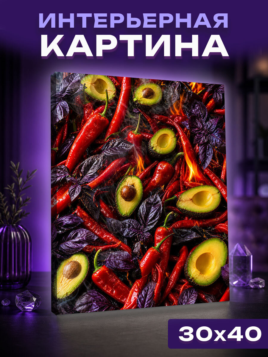 Интерьерная картина Пламя острой страсти