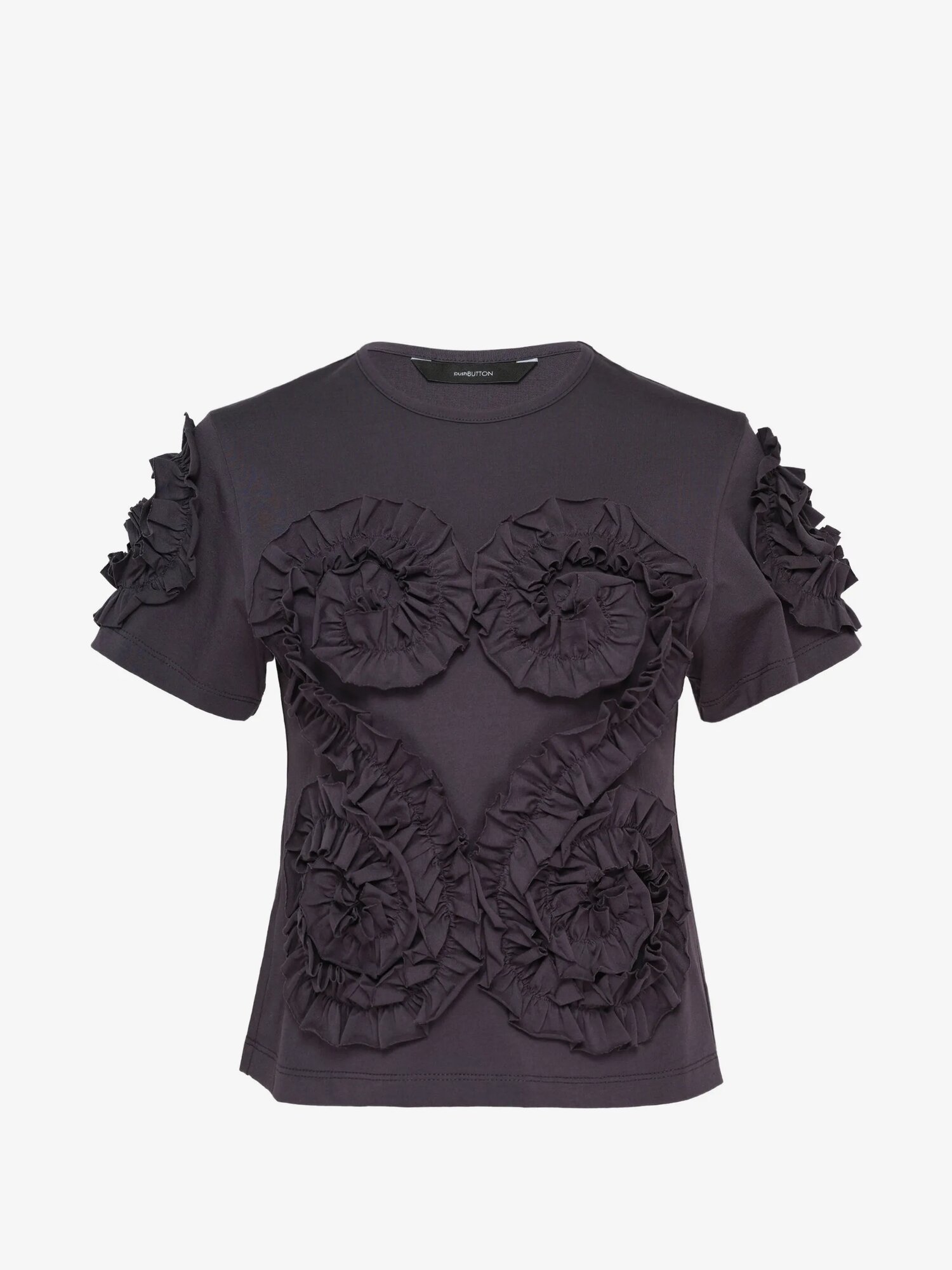 Футболка Ruffle-trimmed T-shirt
