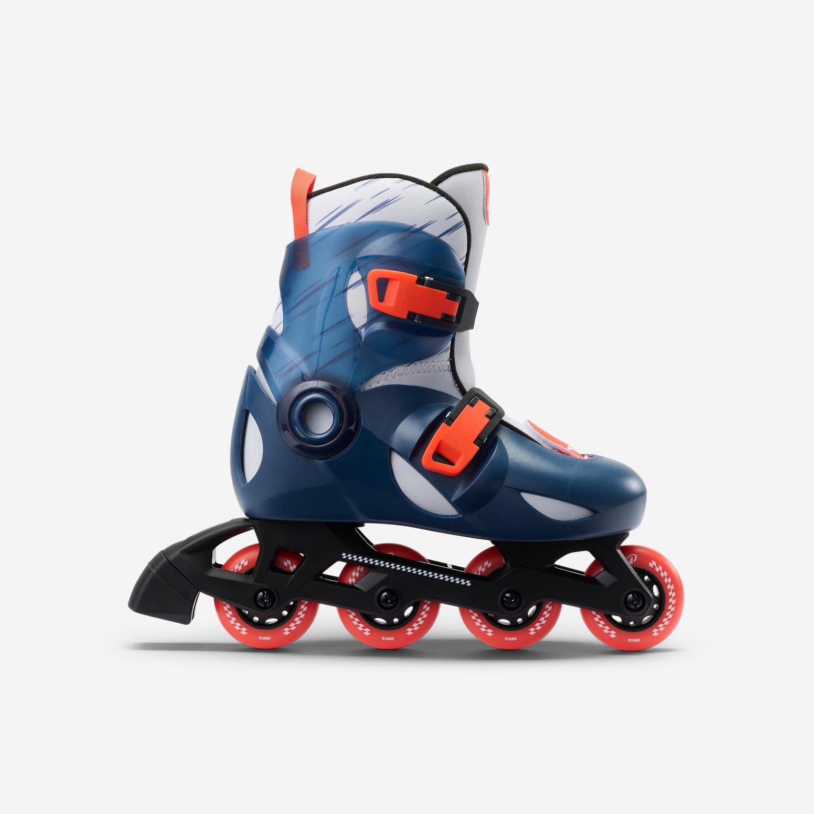 DECATHLON ролики детские Oxelo Play 5, темно-синий, размер 32/34