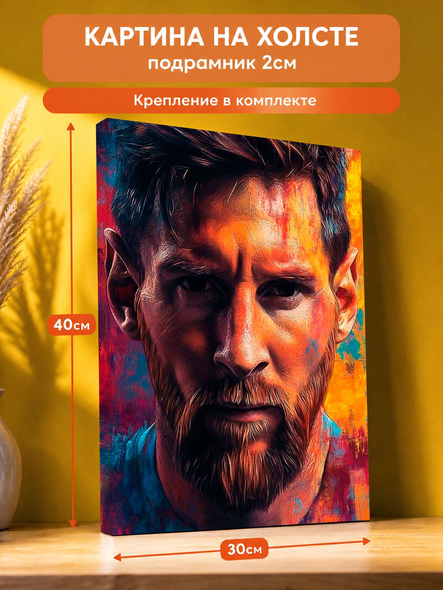 Картина на стену Leonel Messi (Леонель Месси) 30х40