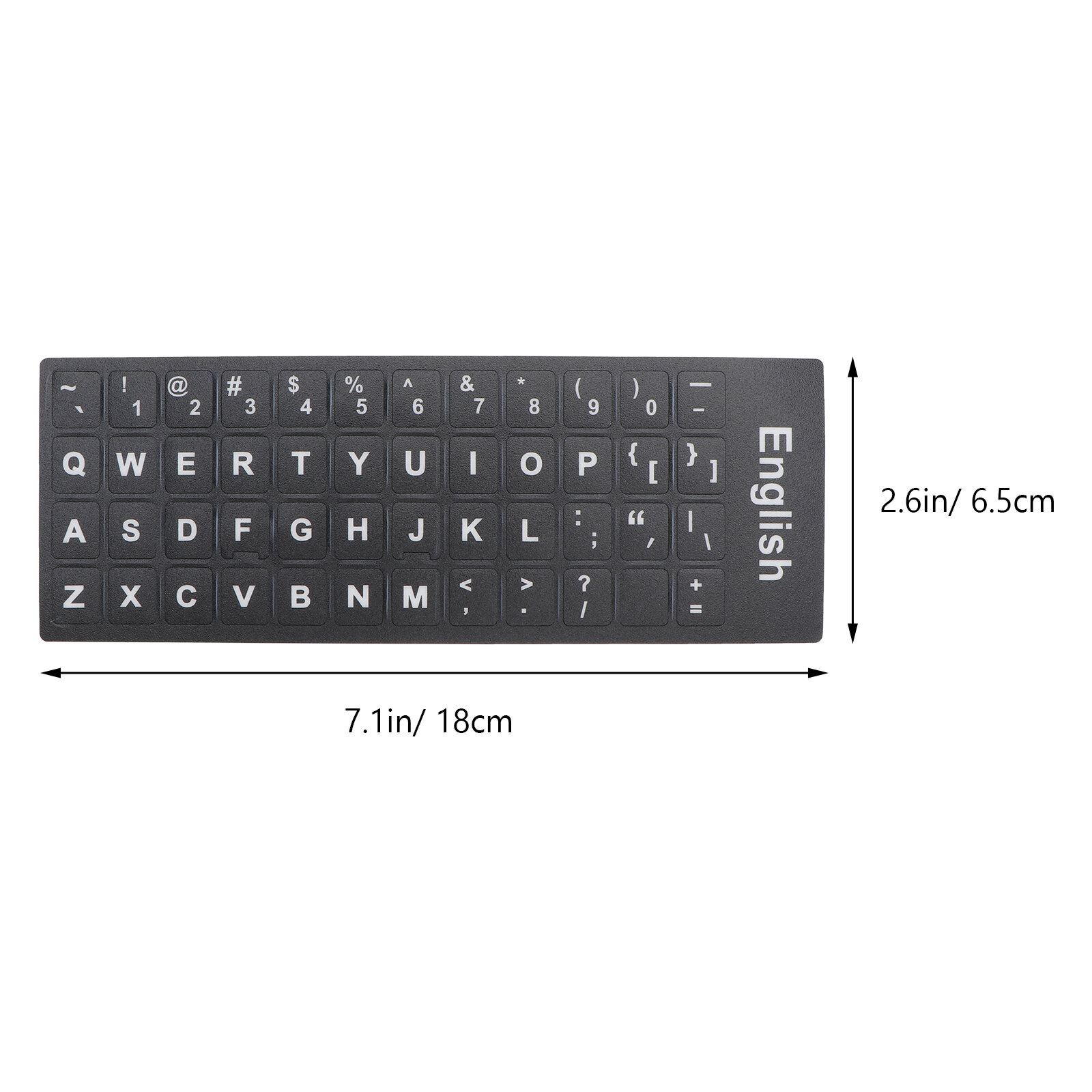 Наклейки На Клавиатуру 10 Штук Многоязычные Pegatinas Pc Размер 18x6 5Cm