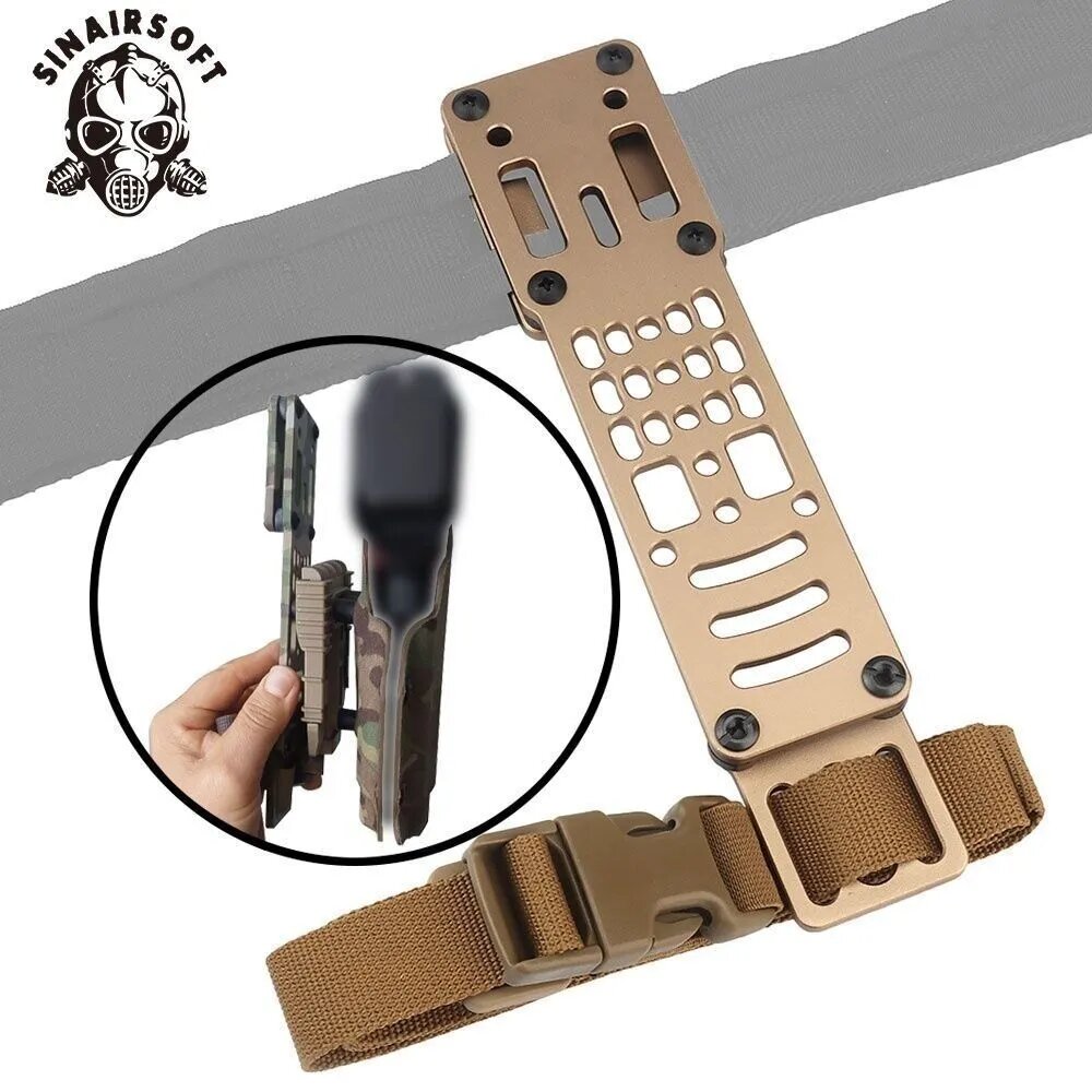 Тактический модульный адаптер кобура, MHA Ножной ремень Kit, Molle LSK Quick Detach Plates
