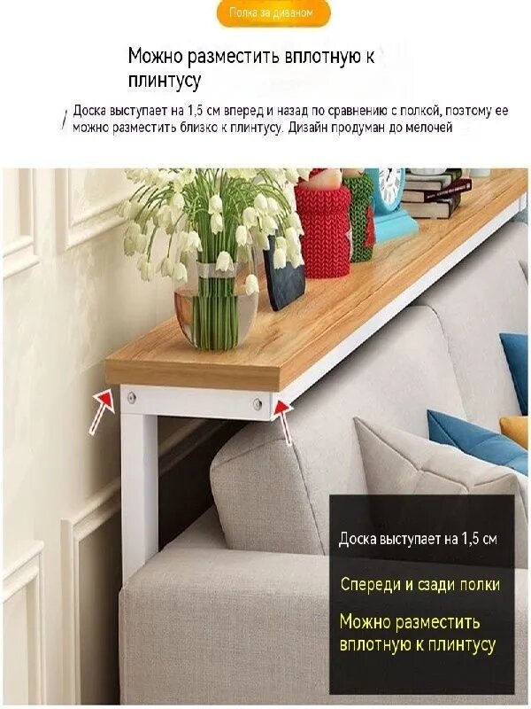 Консоль, 80х20х90 см — фото 1