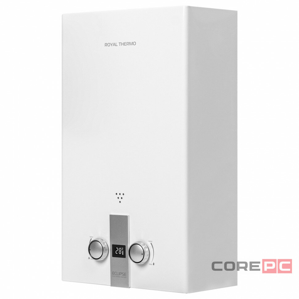Колонка газовая Royal Thermo GWH 10 Eclipse, белый, 19х33х55 см