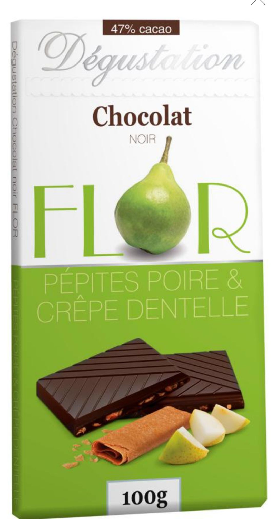 Шоколад Flor Груша Печенье 100 гр- 1 шт