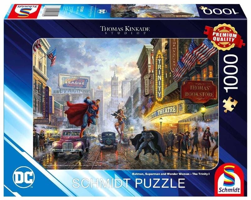 Пазл Schmidt Thomas Kinkade Batman Wonder Woman Superman, 1000 элементов, разноцветный