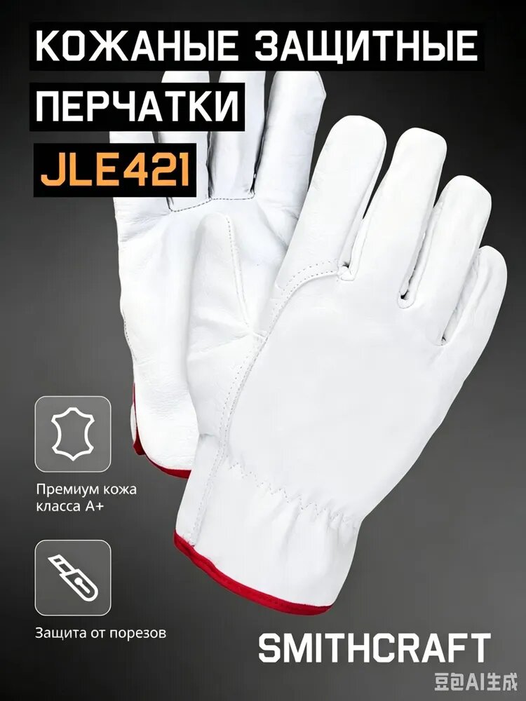 Укороченные сварочные перчатки JLE421(XXL) Smithcraft из кожи буйвола класса А, - 1 пара--