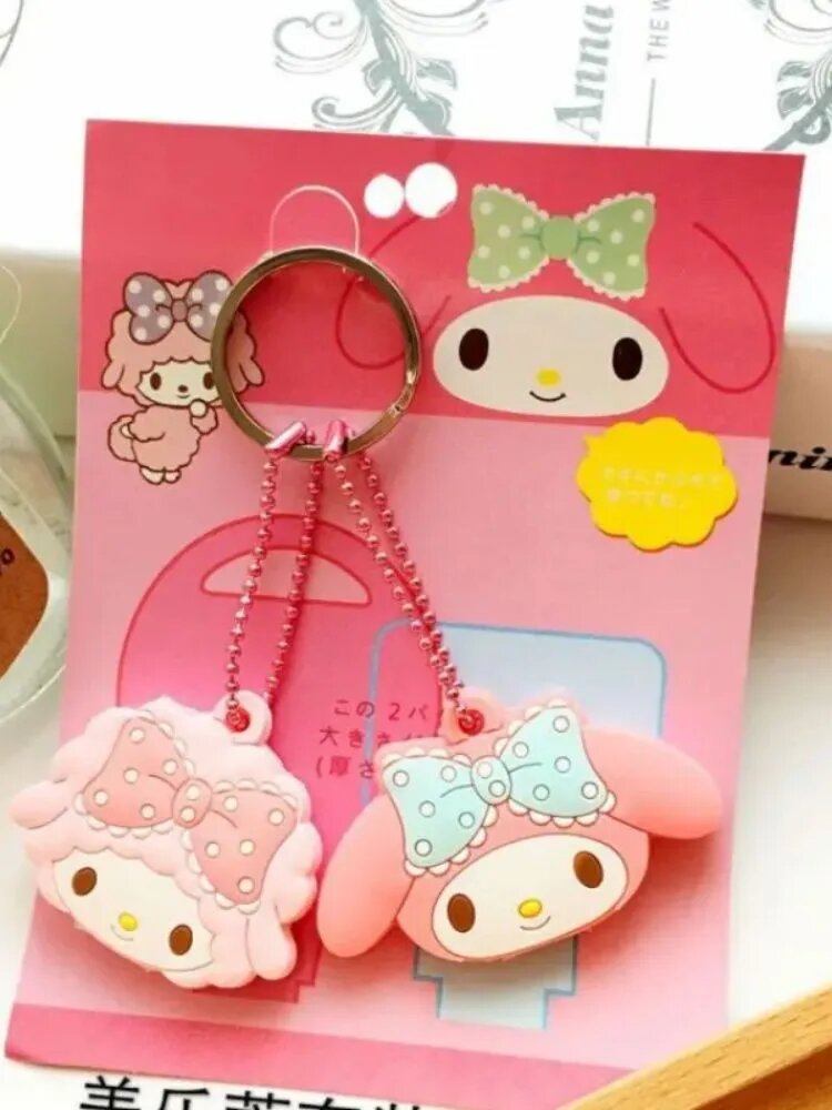 Пылезащитный чехол для ключей My Melody, силиконовая защитная накладка, милый аксессуар