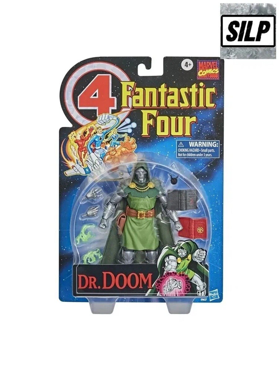 Эксклюзивная коллекционная фигурка Доктор Дум 16 см Marvel Legends от Hasbro серии Фантастическая четверть-SILP