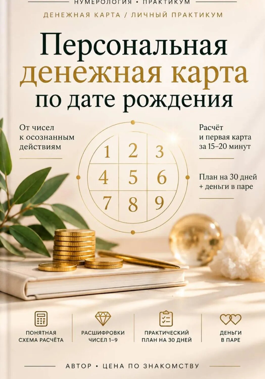 Персональная денежная карта по дате рождения [Цифровая книга]