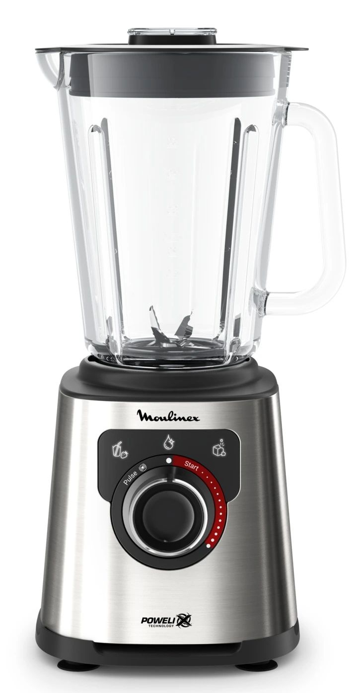 Блендер стационарный Moulinex LM871D10 серебристый