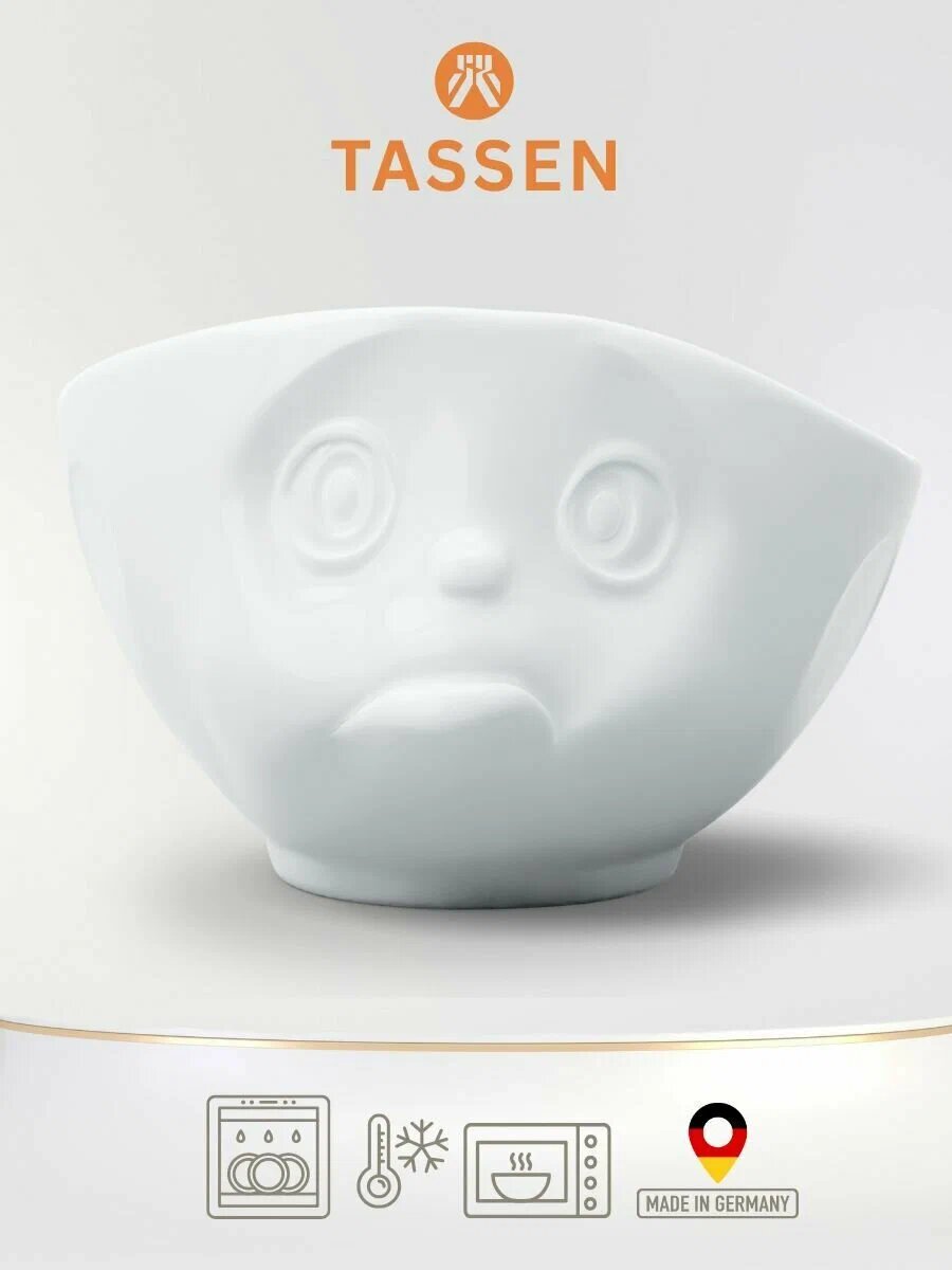Пиала Tassen "Каприз", 500 мл, твёрдый фарфор, серия посуды с мимикой