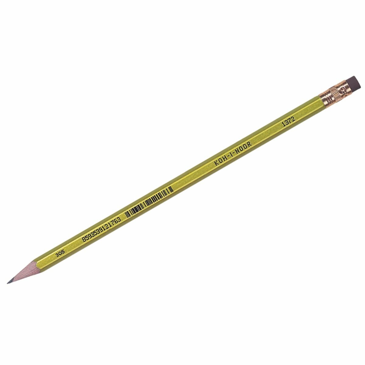 Набор чернографитных карандашей Koh-I-Noor Oriental (НB, с ластиком, заточенные) 12шт. (1372002012KSRV), 144 уп.
