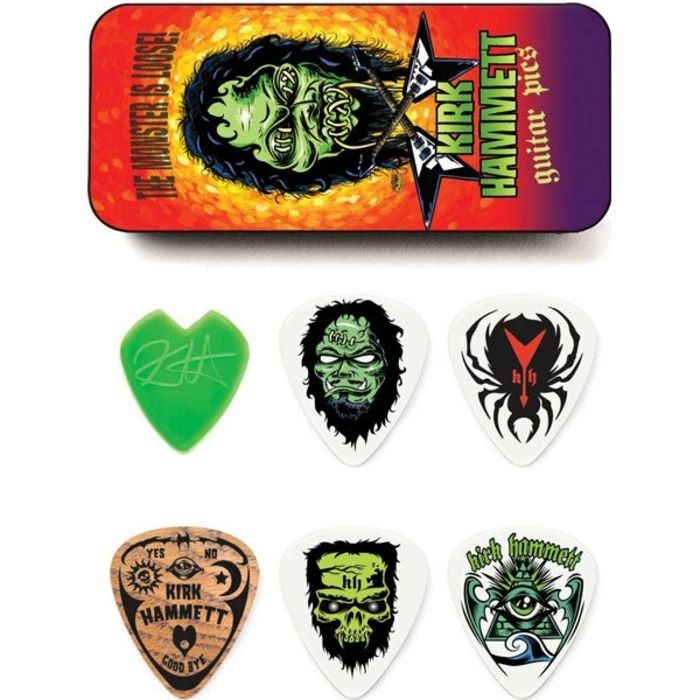 Dunlop KH01T088 Kirk Hammett The Monster Is Loose Pick Tin 6Pack Набор медиаторов 6шт.