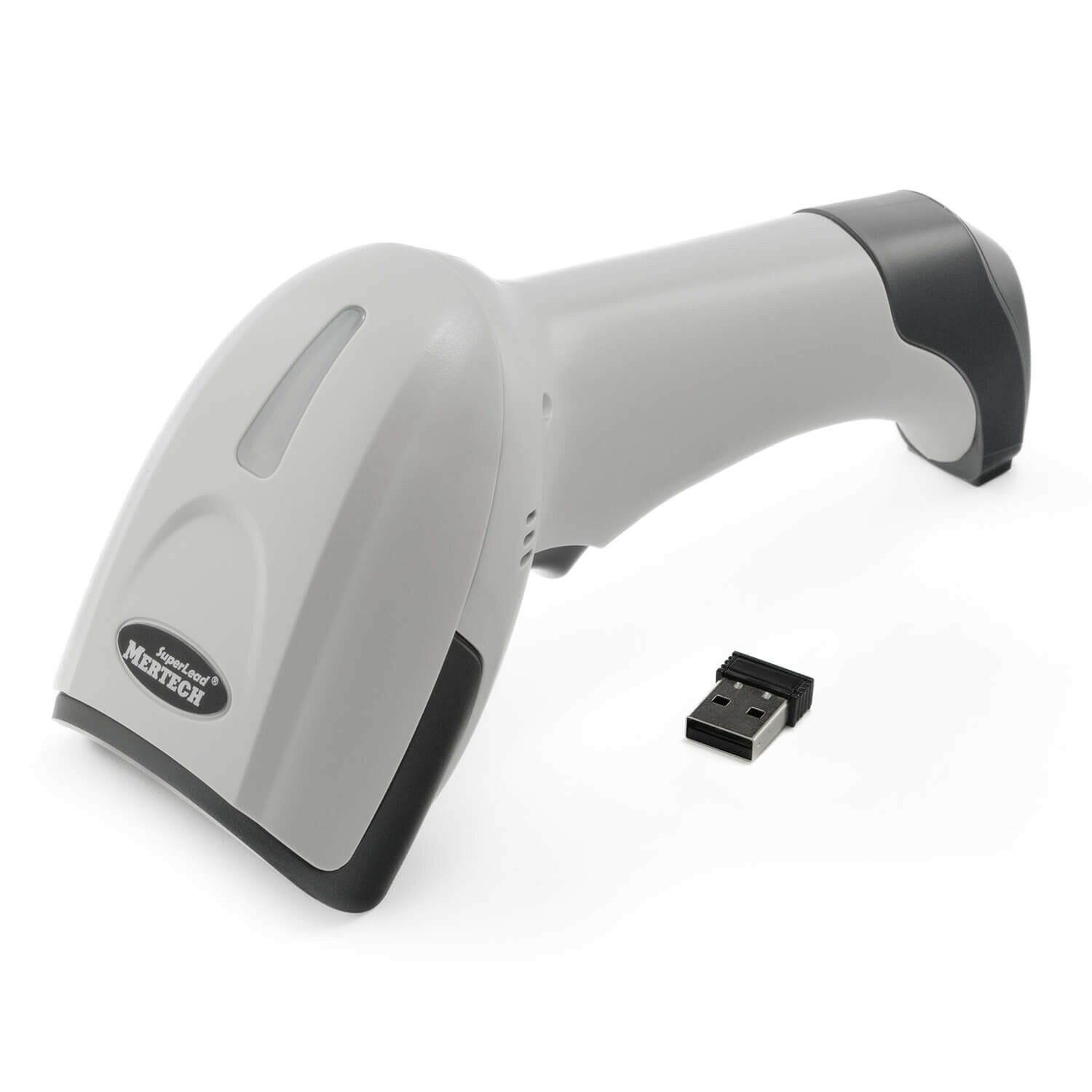 Беспроводной сканер штрих-кода MERTECH CL-2320 HR BLE SPP Dongle P2D USB white