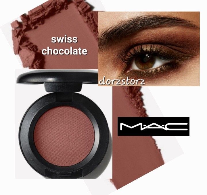 Матовые тени для век MAC Powder Kiss Soft Matte Eye Shadow. Swiss chocolate matte. 1.5г. США.