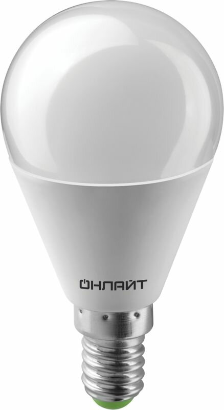 Лампа светодиодная 61 967 OLL-G45-10-230-6.5K-E14 10Вт шар 6500К холод. бел. E14 1000лм 176-264В онлайт 61967