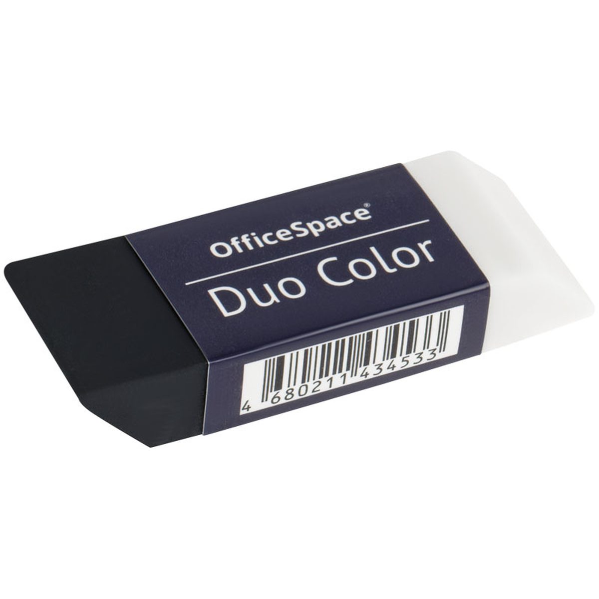 Ластик OfficeSpace Duo Color (прямоугольный, эко-ПВХ, 59x21x10мм) (ER_45453), 30шт.
