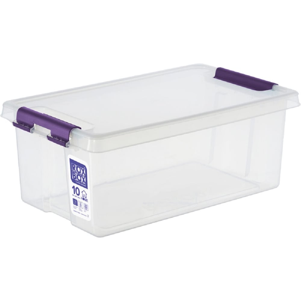 Ящик п/п Rox Box 400x235x155 10л. с крышкой на клипсах цв. натуральный 29634
