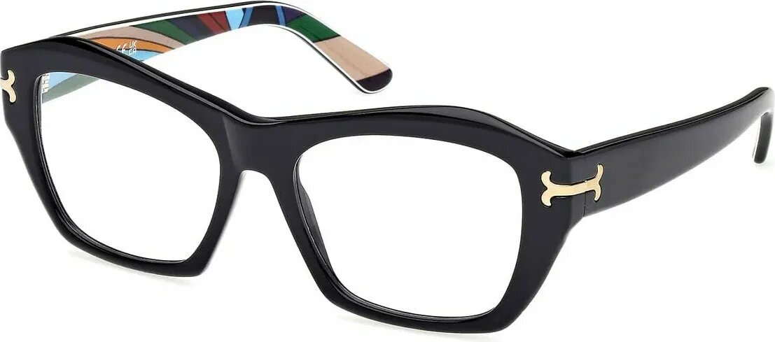 Оправа Emilio Pucci EP 5264 005, тип оправы ободковая, материал оправы пластик, пол женские, форма оправы многоугольная