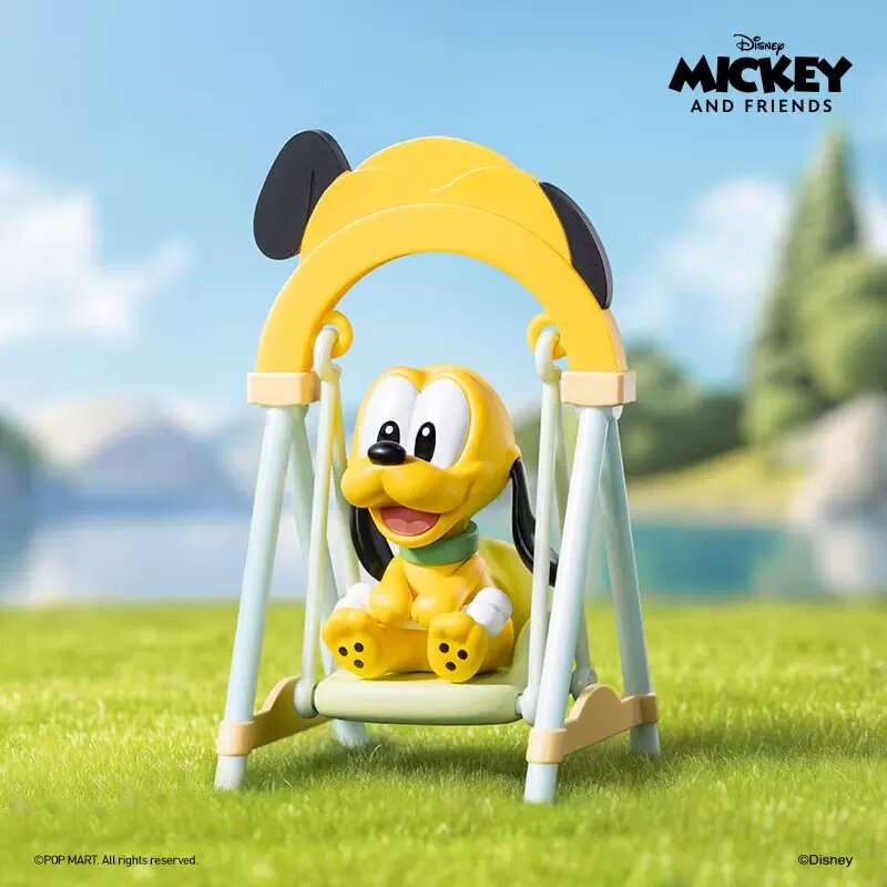 POPMART Фигурка Плутон Disney Качели Blind Box Игрушка Подарок На Стол Коллекция