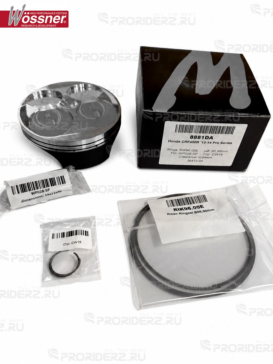 Поршень для мотоцикла CRF450R 13-14 от бренда Wossner 8881DA