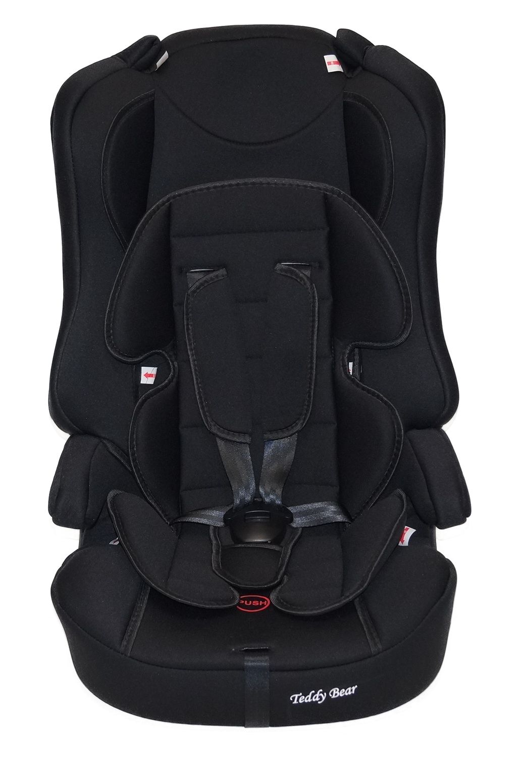 Автокресло бустер детское 9-36 кг Teddy Bear 513 RF, от 9 месяцев до 12 лет, группа 1,2,3, с вкладышем, 04/04 black