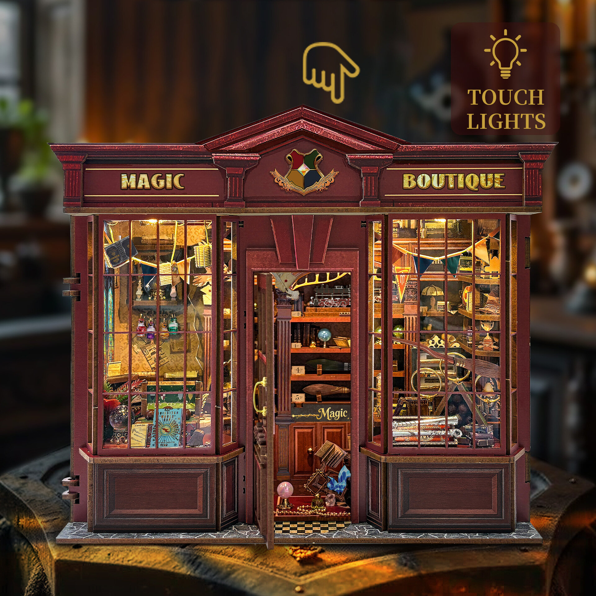 Новинка: Деревянная миниатюрная модель книжной полки Magic Boutique Mini DIY