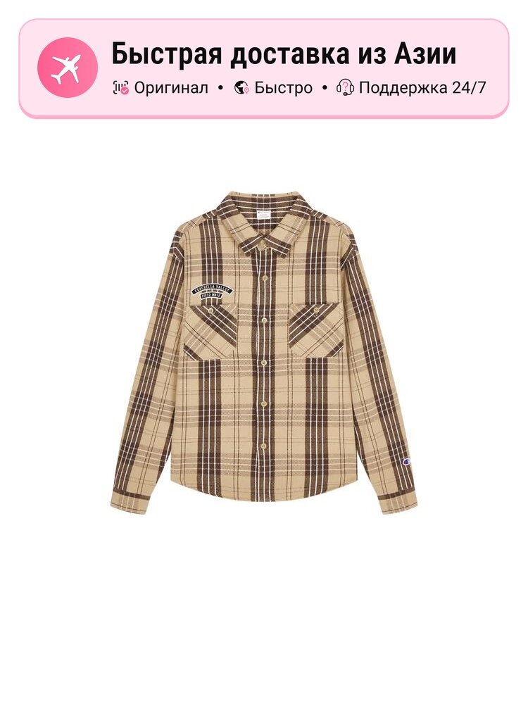Рубашка Champion Plaid Long Sleeved Shirt Japan Version