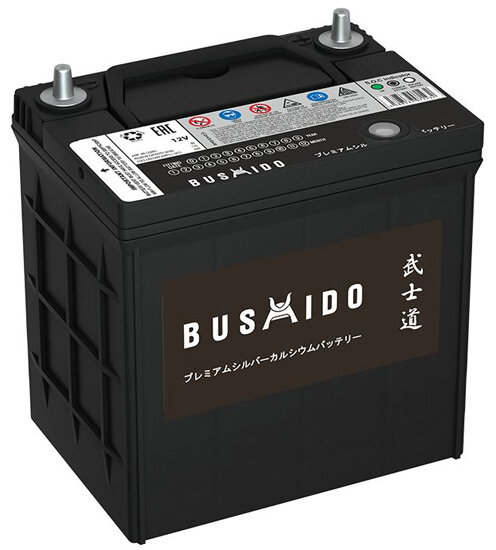 Аккумулятор автомобильный Bushido 46B19R 6СТ-44 Ач прям. 187x127x225