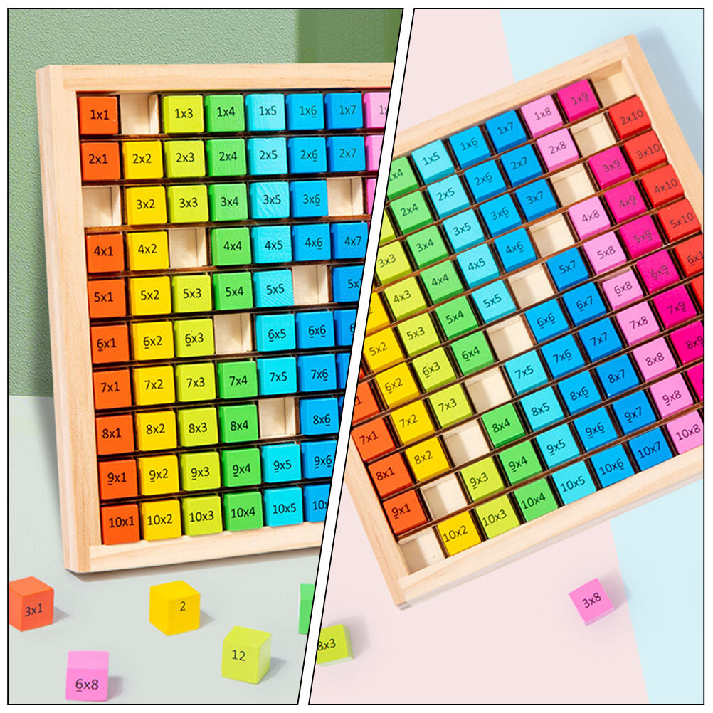 Учебная Игра Для Умножения Деревянная Квадратная Настольная Игра 1 Комплект