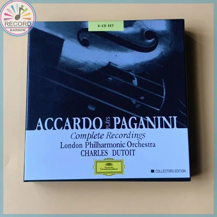 CD ACCARDO PLAYS PAGANINI Complete Recordings CHARLES DUTOIT 6-CDs Совершенно новый, неоткрытый RS