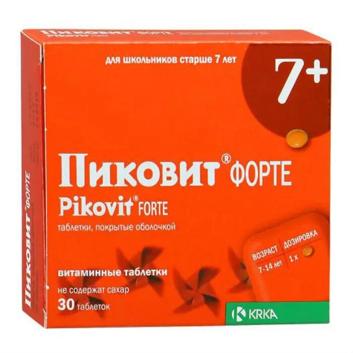 Пиковит форте таблетки покрыт. об. 30 шт