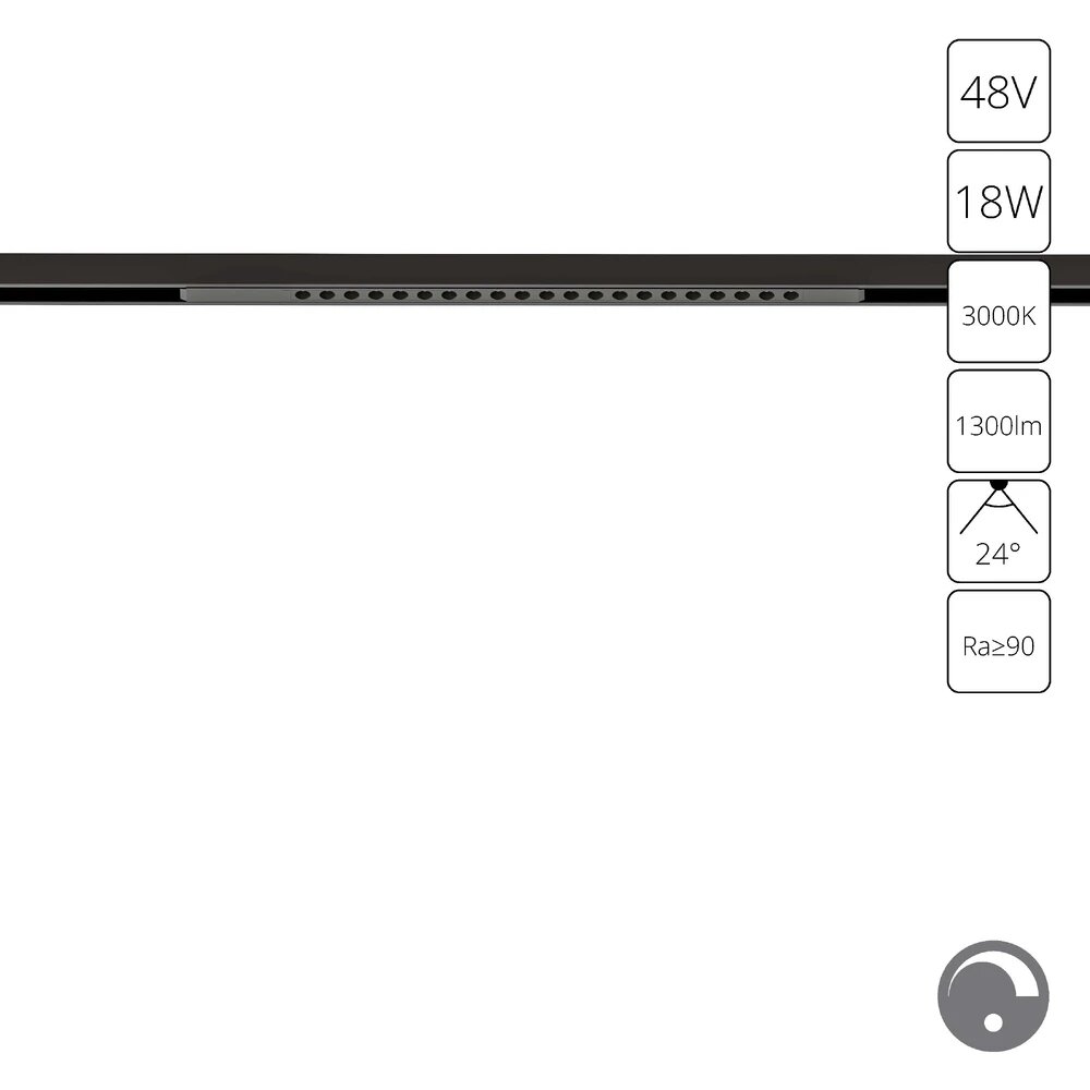 Трековый светильник Arte Lamp OPTIMA A7497PL-1BK
