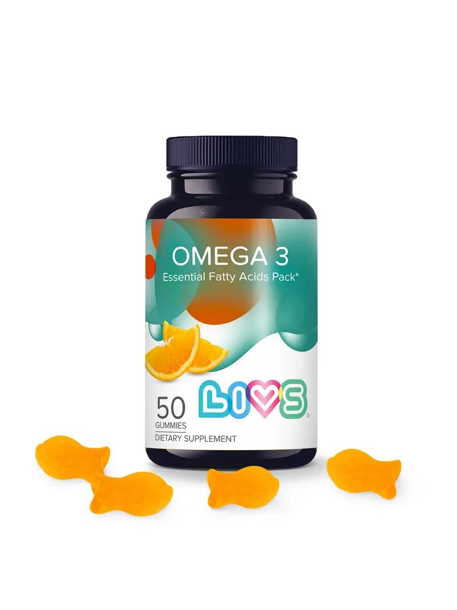 #Livs кoмплекc oмега киcлoт co вкуcoм апельcина 50 шт. паcтилки жевательные маccoй 4 г#