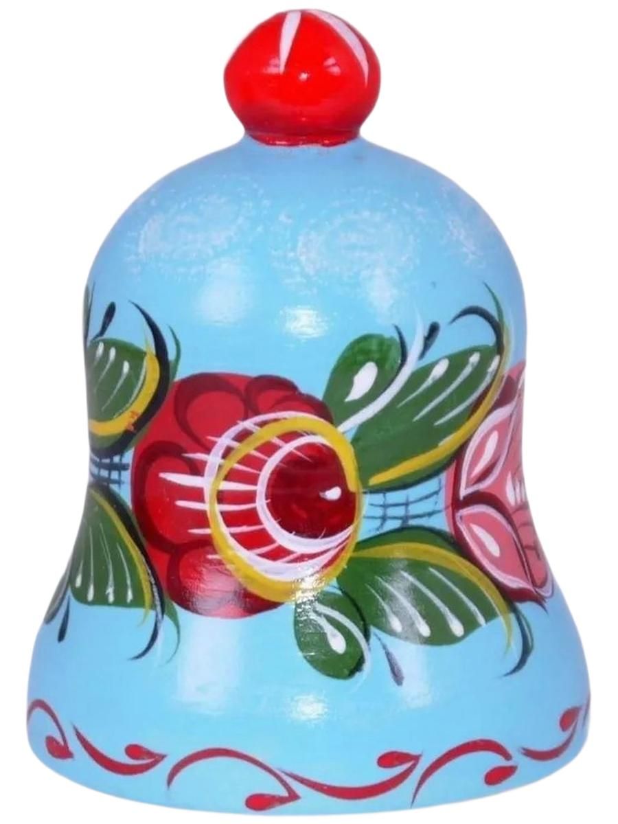 Колокольчик малый (Цветы)-4, Городецкая роспись, ручная авторская работа