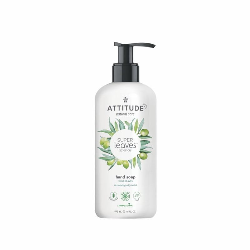 Средство для душа Attitude Super Leaves, мыло для рук, листья оливы, 473 мл