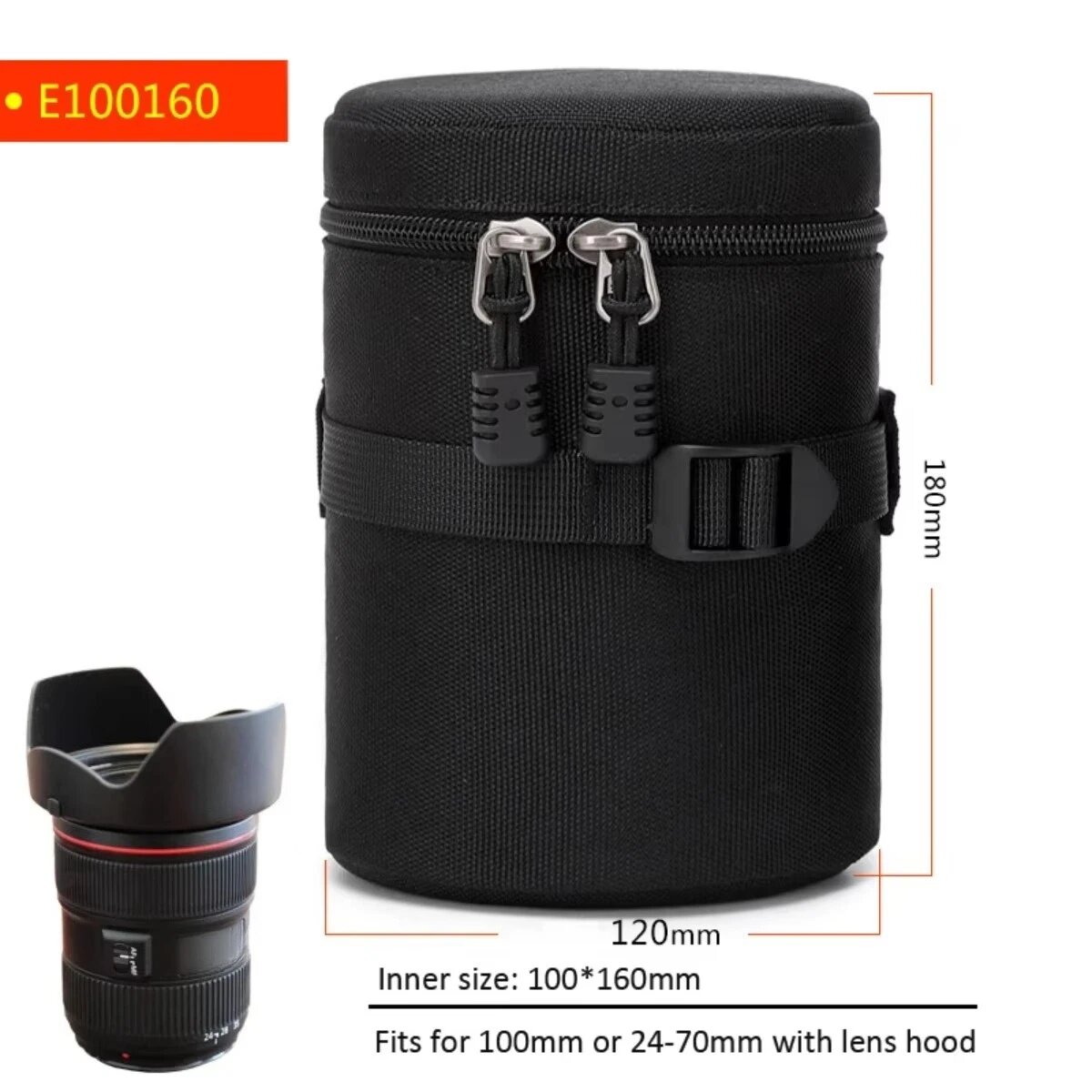 Водонепроницаемый чехол для объектива OLOEY Черный, E100160 Black