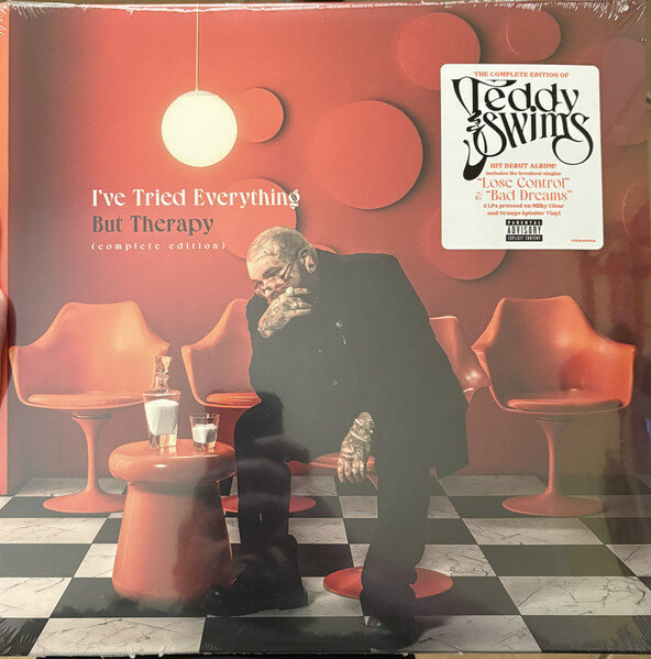 Виниловая пластинка Teddy Swims - I've Tried Everything But Therapy (Complete Edition) /> 3 x Vinyl, LP, Album, Stereo, Milky Clear And Orange Splatter