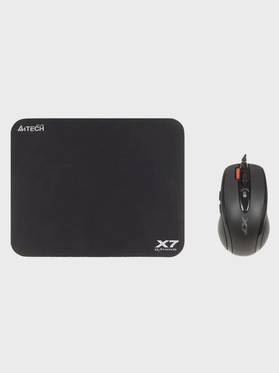 Компьютерная мышь проводная A4Tech X-7120 (X-710BK+X7-200MP)