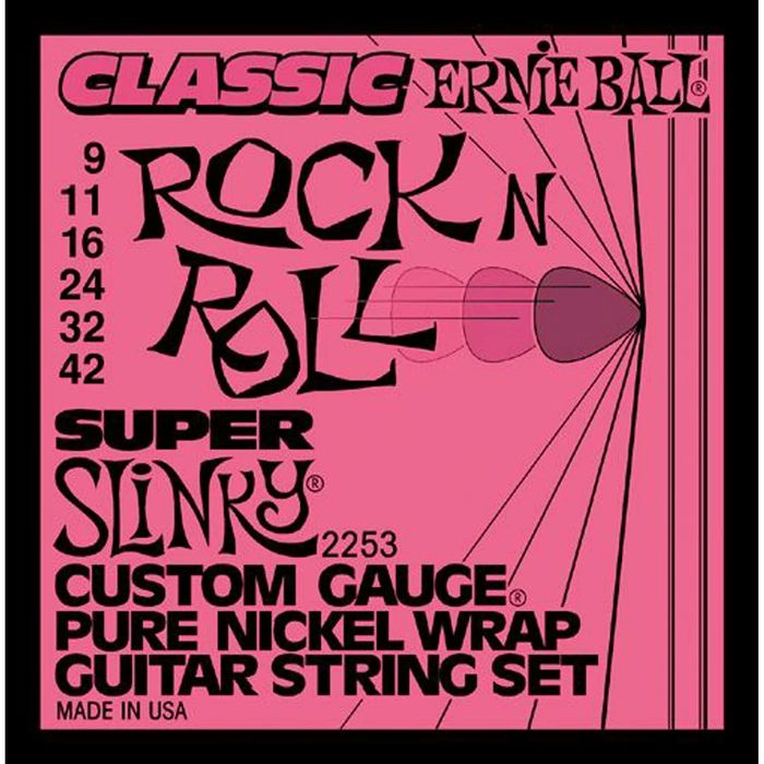 Ernie Ball 2253 Комплект струн для 6-струнной электрогитары 9-42
