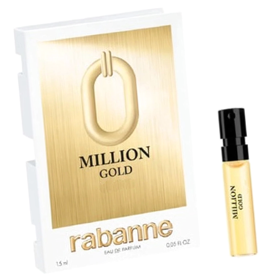 Парфюмерная вода Paco Rabanne Million Gold для мужчин 1.5 мл сэмпл - Пако Рабан Миллион Голд золотистая
