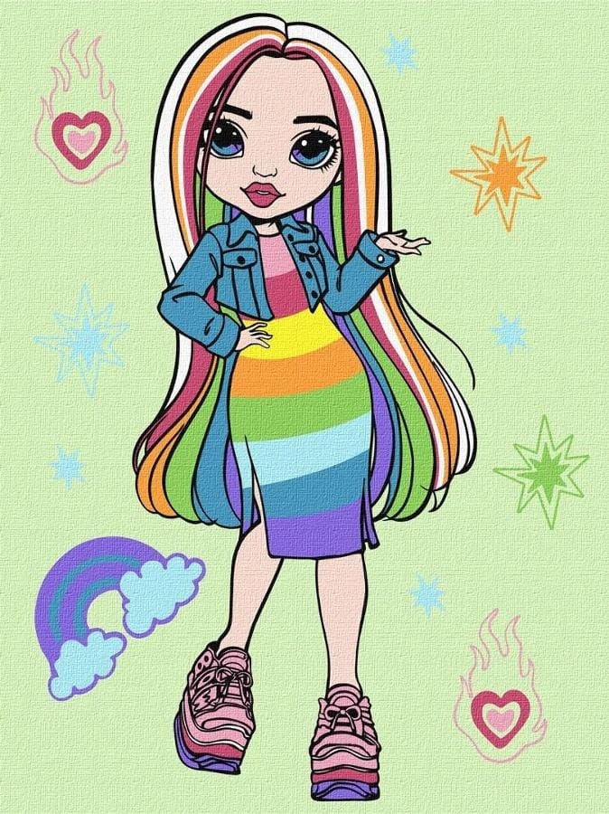 Набор для рисования, росписи Ideyka Rainbow High Amaya Raine, для детей