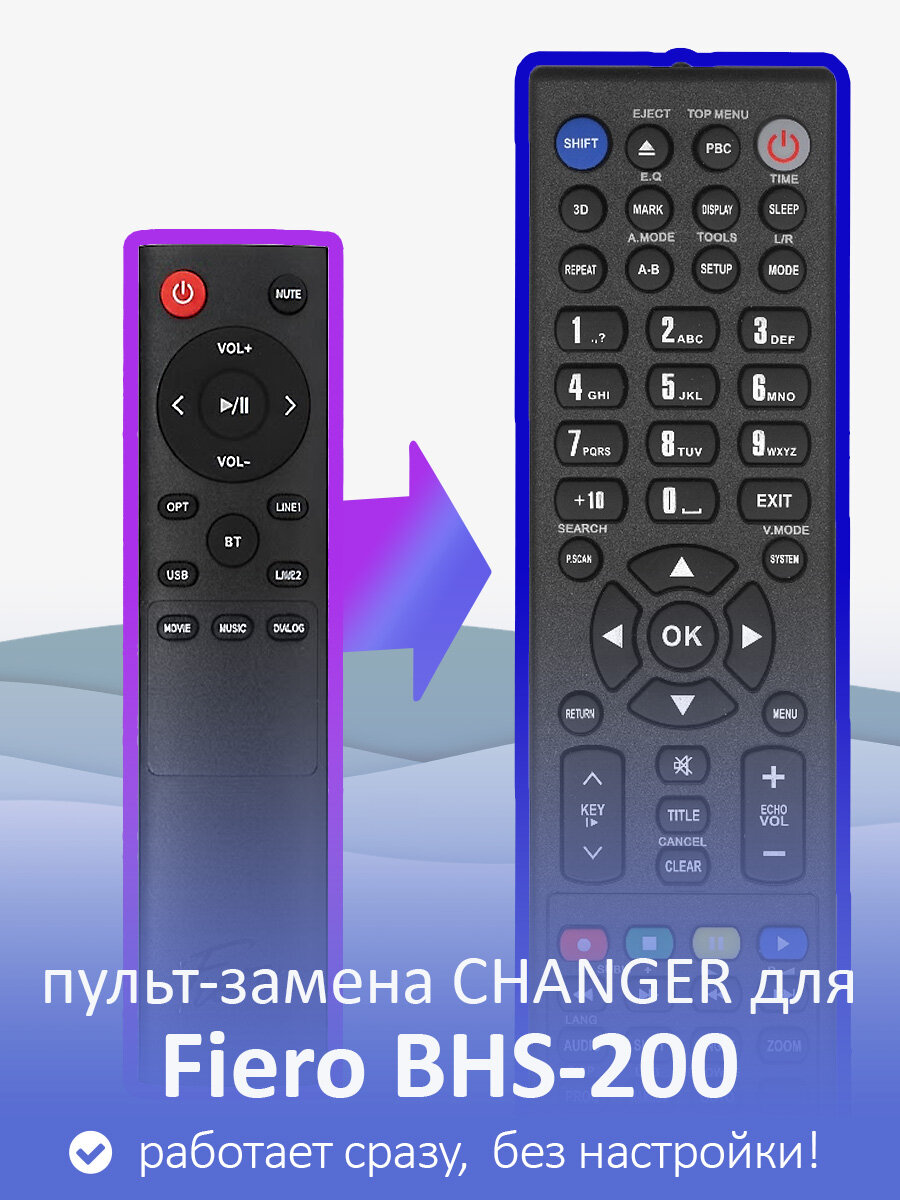 Пульт-замена для Fiero BHS-200