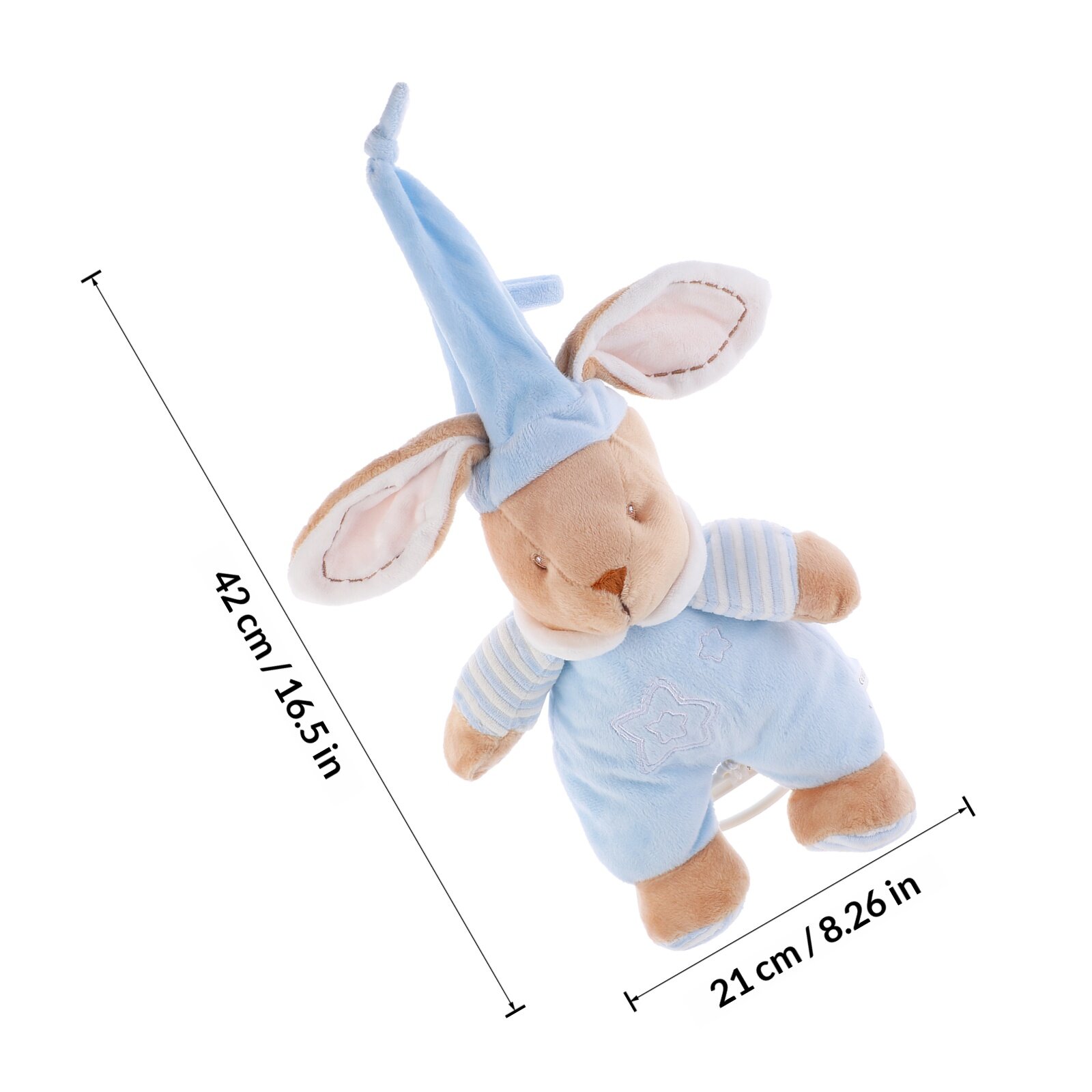 Игрушка Зайчик С Музыкой Для Детей Из Премиальных Материалов 42X21Cm