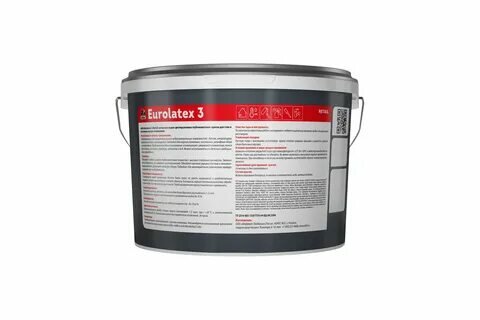 Краска интерьерная Dufa Eurolatex-3 для стен и потолков, 10 л, матового покрытия
