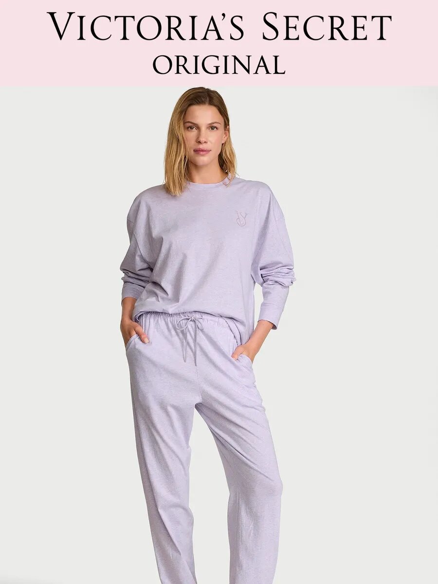 Пижама 100% Cotton Long Pajama Set